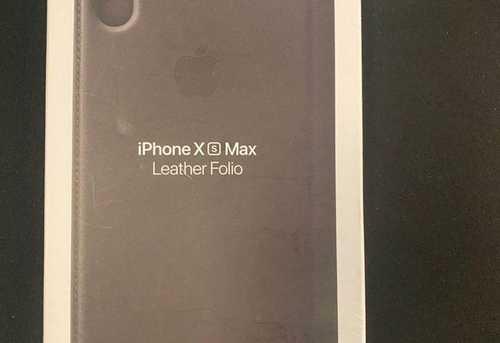 Чехол на iPhone Xs Max Leather Folio Black