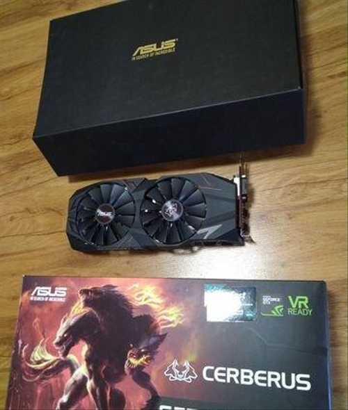 Видеокарта Asus GeForce GTX 1070 Ti cerberus
