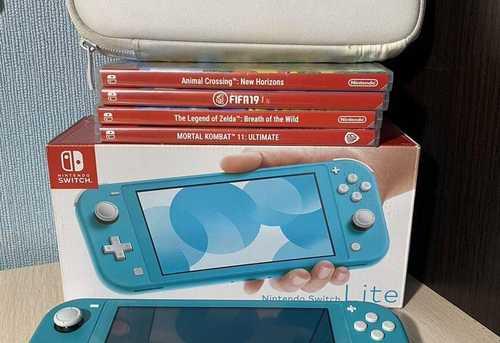 Nintendo switch lite с играми