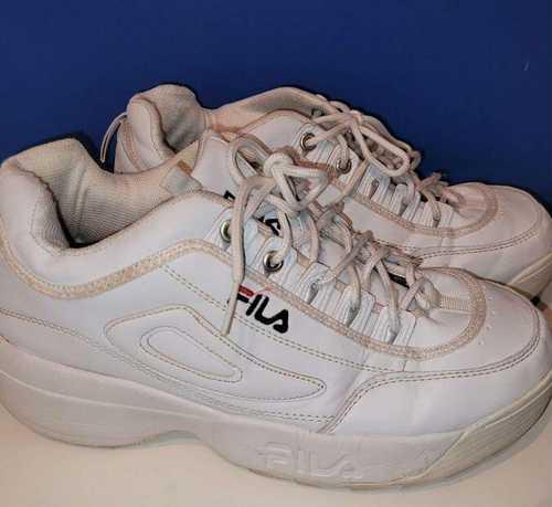 Белые кроссовки fila, размер 40 (евро41)