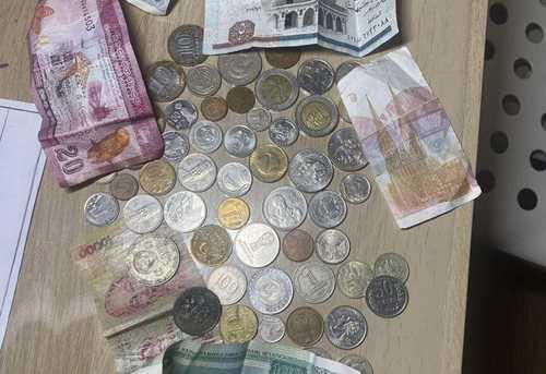 Иностранные монеты и купюры