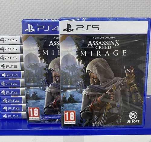 Диски PS4 и PS5 Assassin creed Mirage (новые )