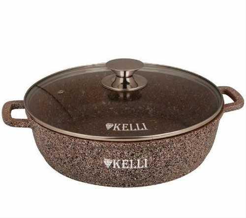 Сковорода-сотейник с крышкой, 7 л Kelli KL-4019-32