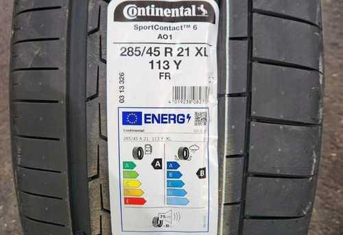 Continental SportContact 6 SUV 285/45 R21 113Y