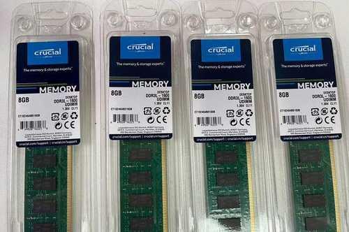 Новая память ddr3l 8 gb Crucial 1600 mhz