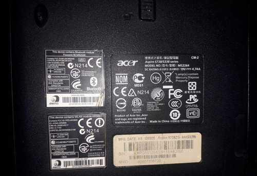 15.6" Acer Aspire 5738ZG, 320 ГБ, Pentium T4400, RAM 4 ГБ, ATI Mobility Radeon HD 4650 1 ГБ