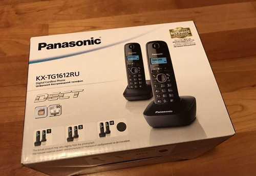 Радиотелефон Panasonic KX-TG1612RUH, темно-серый