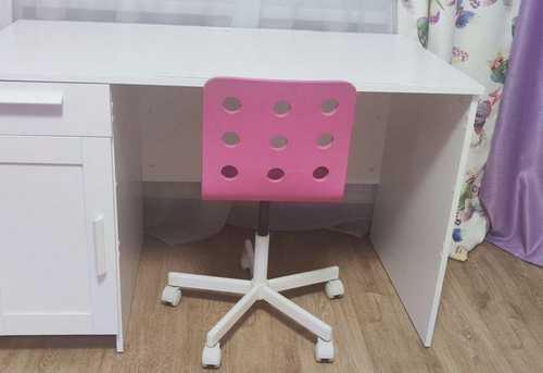 Письменный стол IKEA белый бу + стул