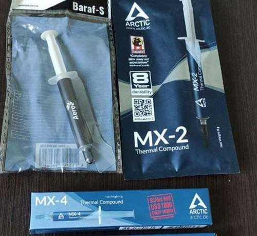 Термопаста Arctic MX 2, MX 4, Aero Cool