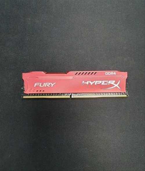 Память DDR4 Kingston HyperX Fury RED 8Gb 3466MHz