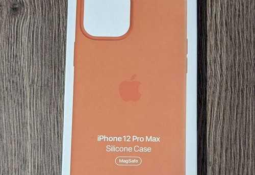 Чехол на iPhone 12 pro max оранжевый