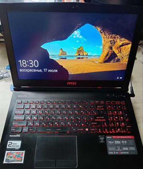 Игровой ноутбук MSI GE62 2QF Apache Pro