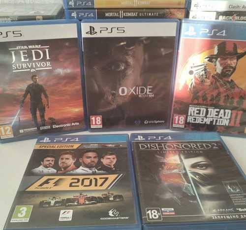 PS5 Oxide/ Jedi/ RDR/ Dishonored/ Formula 1