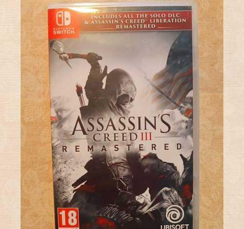 Assassins creed 3 remastered Nintendo switch