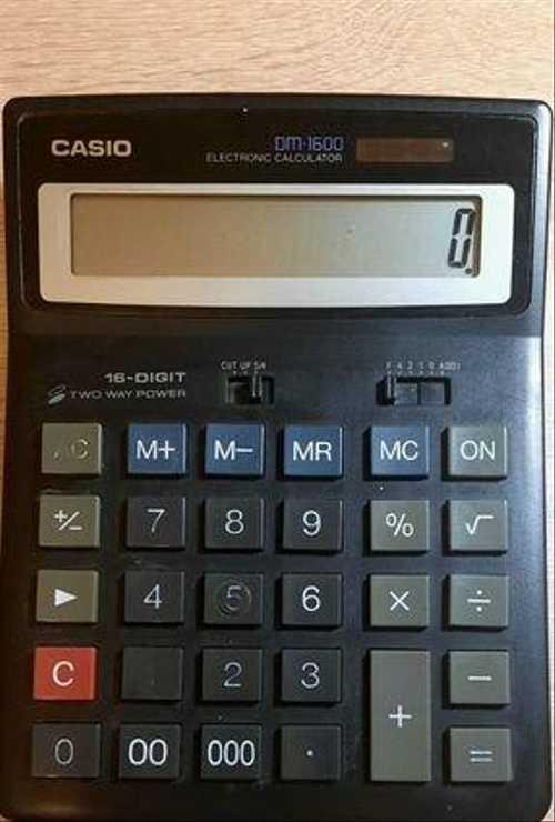 Калькулятор casio DM-1600