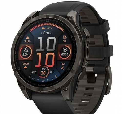 Garmin fenix 8 solar sapphire 47мм gr/bl