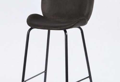 Барный стул Greta серо-коричневый велюр