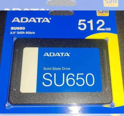 Новый SSD adata 512 Gb 2.5