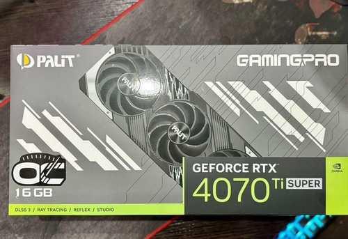 Palit GeForce RTX 4070 Ti super GamingPro OC Новая
