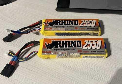 Li-po 3s аккумуляторы Rhino по 2550mah 40C