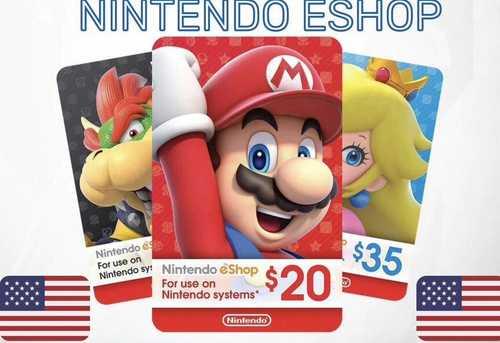 Подарочные сертификаты Nintendo Eshop Gift Cards