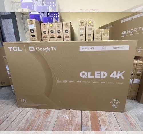 Новыи телевизор TCL C745 75" 189см смарт тв