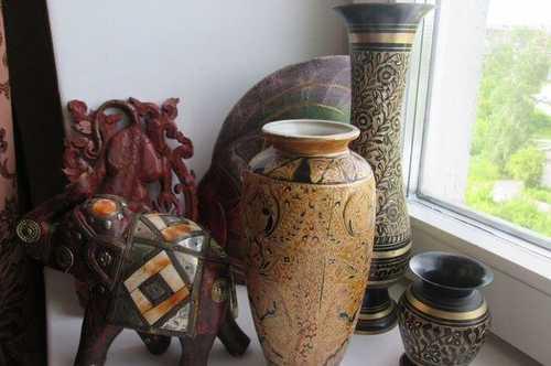 Статуэтки, вазы в восточном стиле