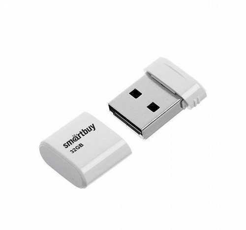 Флеш-накопитель Smartbuy Lara USB 2.0 32GB, белый