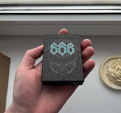 Игральные карты 666 v4 cyan