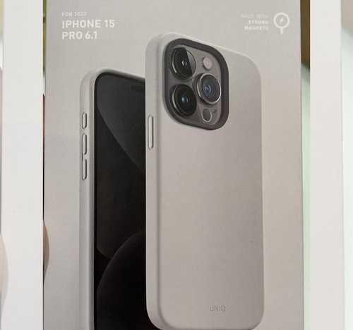 Чехол на iPhone 15 pro Lino Chalk Grey