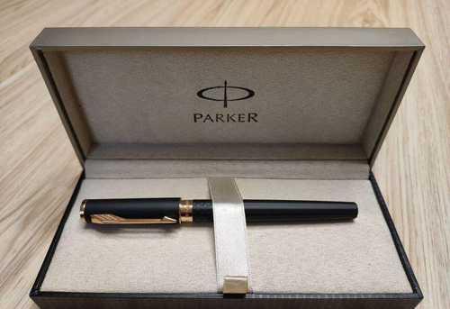 Перьевая ручка золото parker