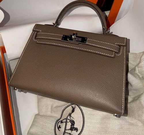 Hermes Mini Kelly 20 etoupe
