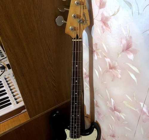 Fender Japan Squier Jazz Bass Silver Series