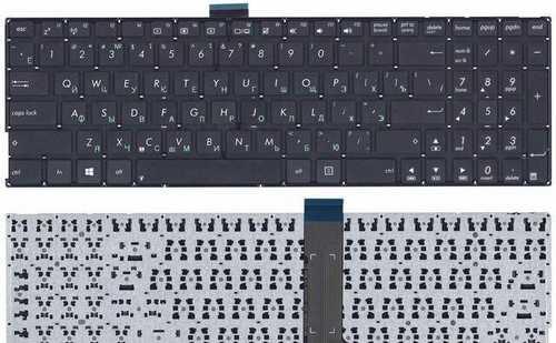Клавиатура Asus X555L черная (плоский enter)