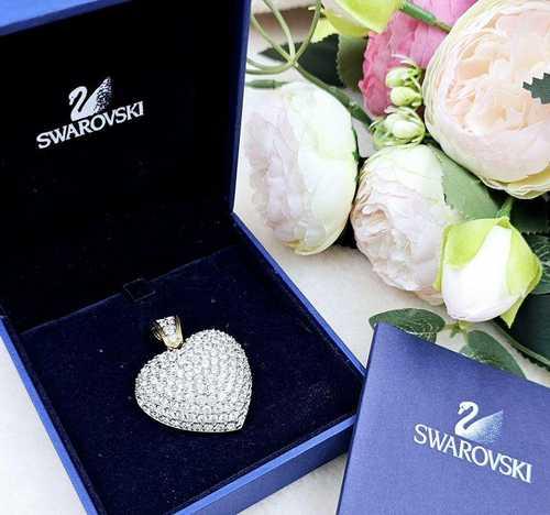 Swarovski. Подвеска"Сердце". Винтаж. Австрия