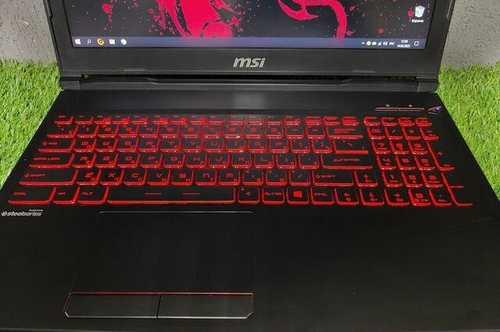 Игровой MSI GTX 1050Ti 4Gb i7-8750H 6 ядер