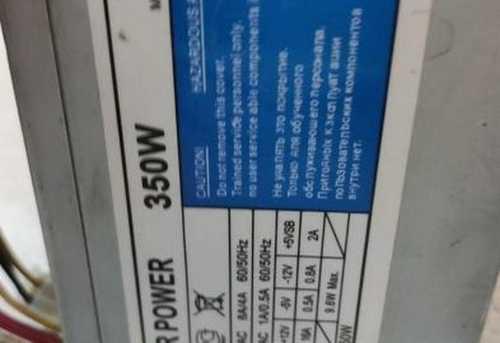 Блок питания 350W Super Power Model: 300X ATX