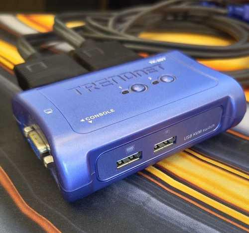 Kvm переключатель vga   usb trendnet TK-207