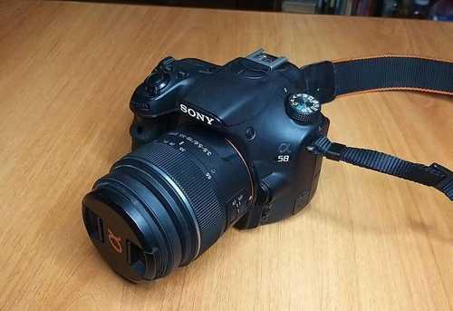 Зеркальный фотоаппарат sony SLT a58