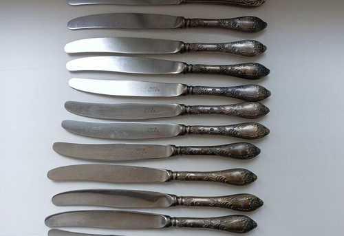 Ножи столовые из мельхиора, Украина, СССР (набор)