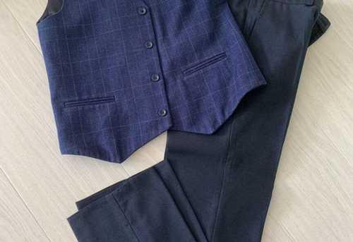 Школьная форма (рубашка, брюки, жилет) 158-164