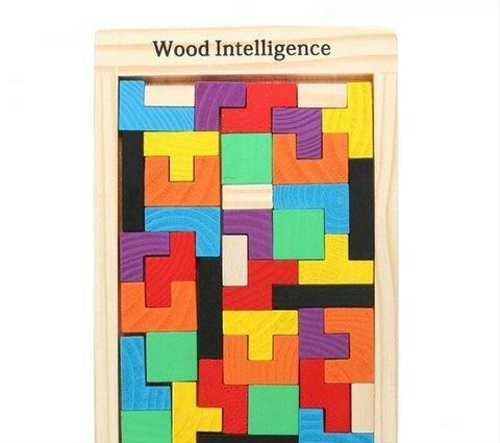 Развивающий пазл-головоломка Тетрис "Wood Intellig