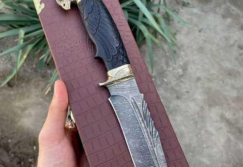 Нож орлан из дамасской стали подарок
