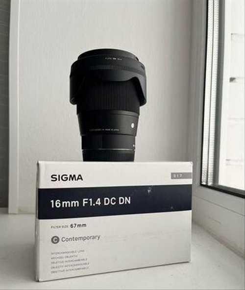 Sigma 16mm f/1.4 Canon EF-M