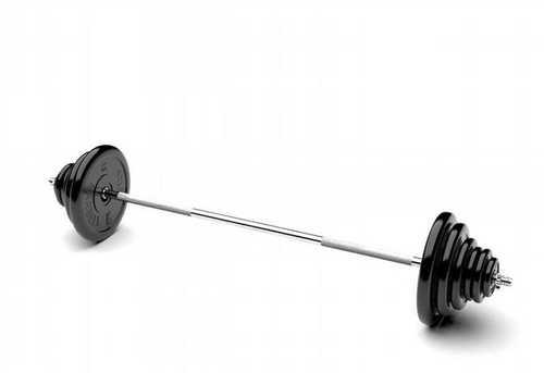 Штанга обрезиненная MB Barbell Atlet 80кг