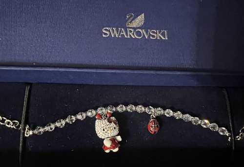 Браслет оригинал Swarovski Hello kitty. Ladybug