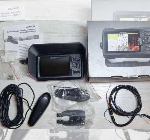 Эхолот garmin striker plus 5cv   transducer