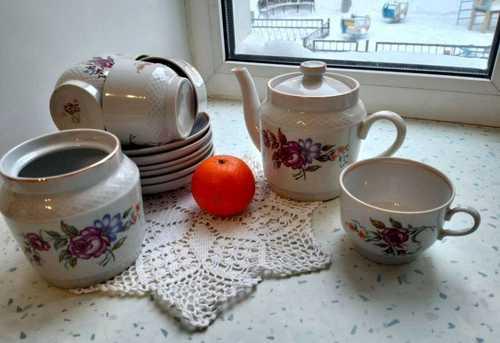 Набор посуды для чая, фарфор СССР