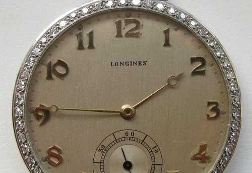 Longines, платина 900пробы, бриллианты, сертификат