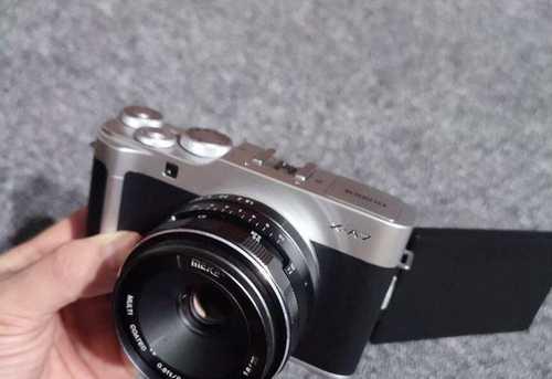 Fujifilm X-A7 + объектив meike 25mm